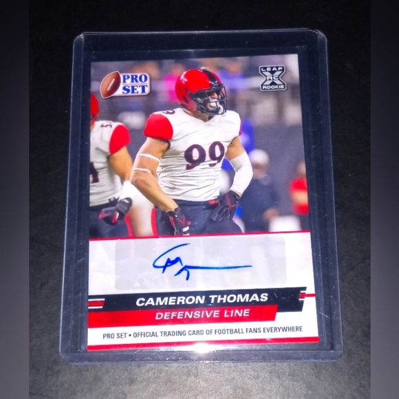 Panini | Other | Cameron Thomas Rookie Card Autograph Leaf Pro Set 222 ...